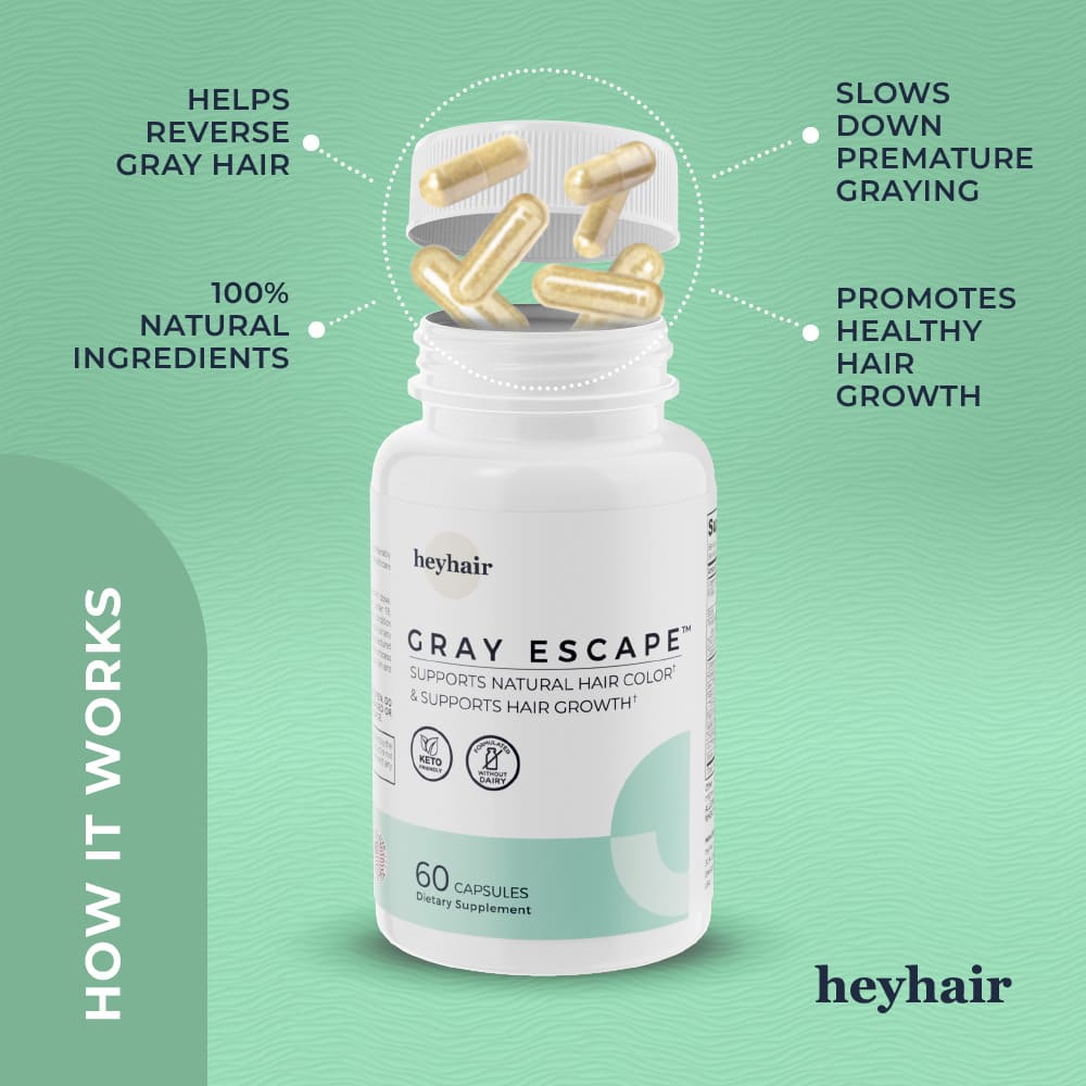 Gray Escape™ Advanced Anti-Gray Supplement | Stop Gray Hairs – heyhair